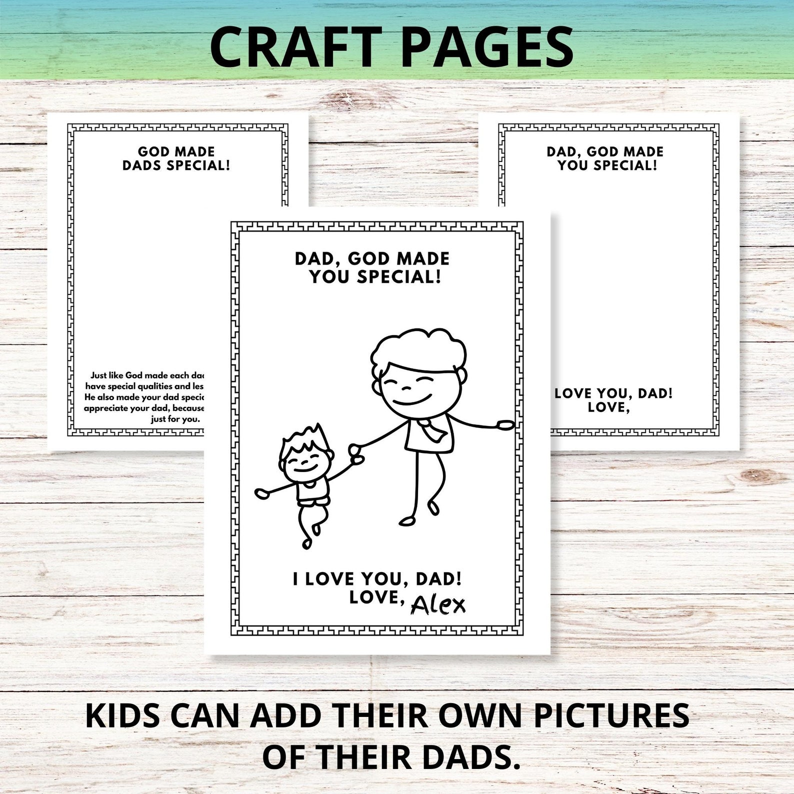Fathers Day Bible Lesson and Craft Bundle, Sunday School Bible ...