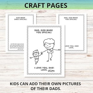 Fathers Day Bible Lesson and Craft Bundle, Sunday School Bible ...