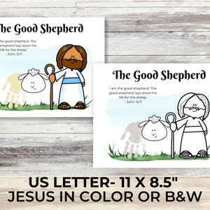 The Good Shepherd Bible Teaching Posters, John 10 Bible Wheel Craft ...
