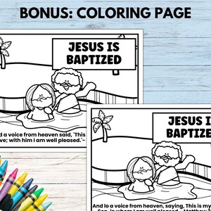 Jesus is Baptized Bible Wheel Craft, Matthew 3:1-17 Bible Coloring ...