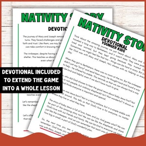 Nativity Story Left Right Game Bible Activity, Christmas Sunday School ...