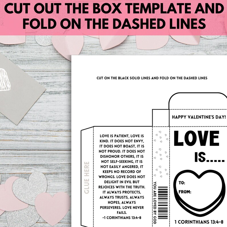 Christian Valentine Bible Valentine Card Craft, Christian Valentine's ...
