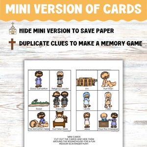 The Good Samaritan Bible Lesson Scavenger Hunt Activity Prek, Sunday ...