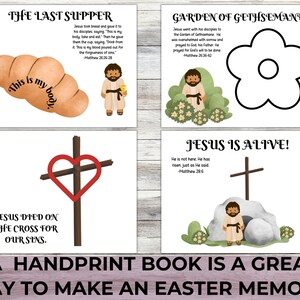 Holy Week Handprint Craft Activity, Easter Sunday School Toddler ...
