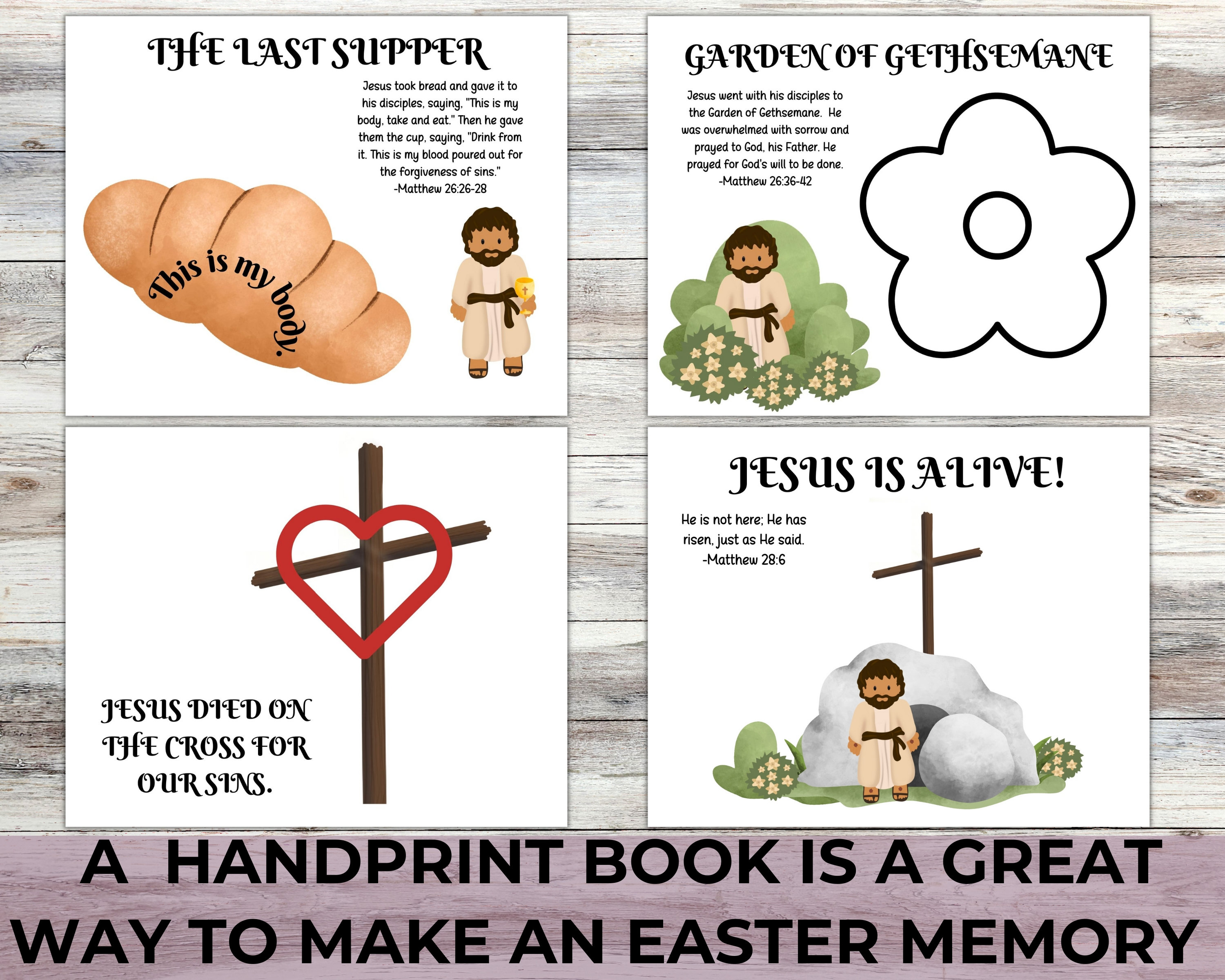 Holy Week Handprint Craft Activity, Easter Sunday School Toddler ...