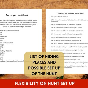 Santa Letter Indoor Christmas Scavenger Hunt for Kids, Printable ...