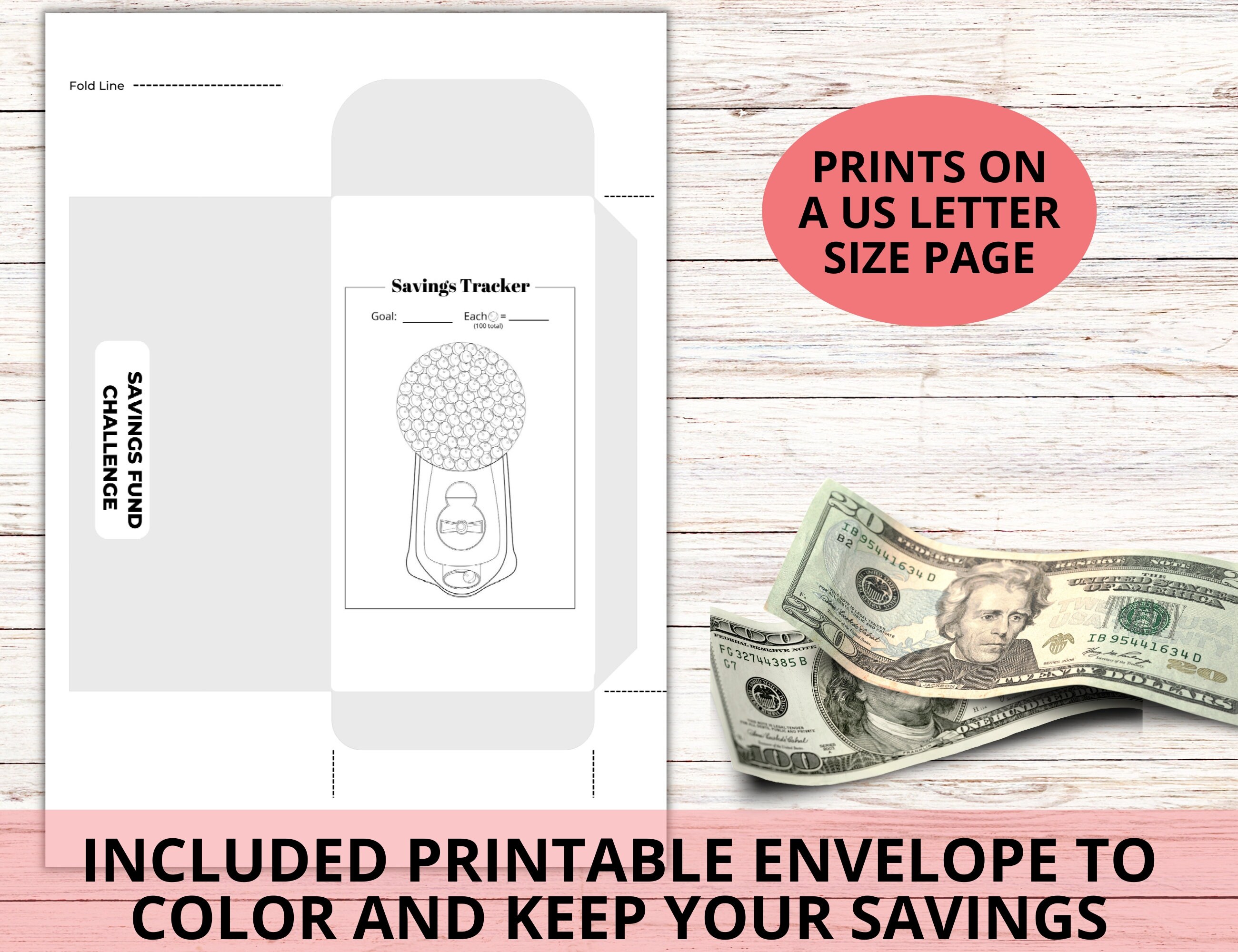 Savings Tracker Printable Challenge, A6 Printable Budget Binder Savings ...