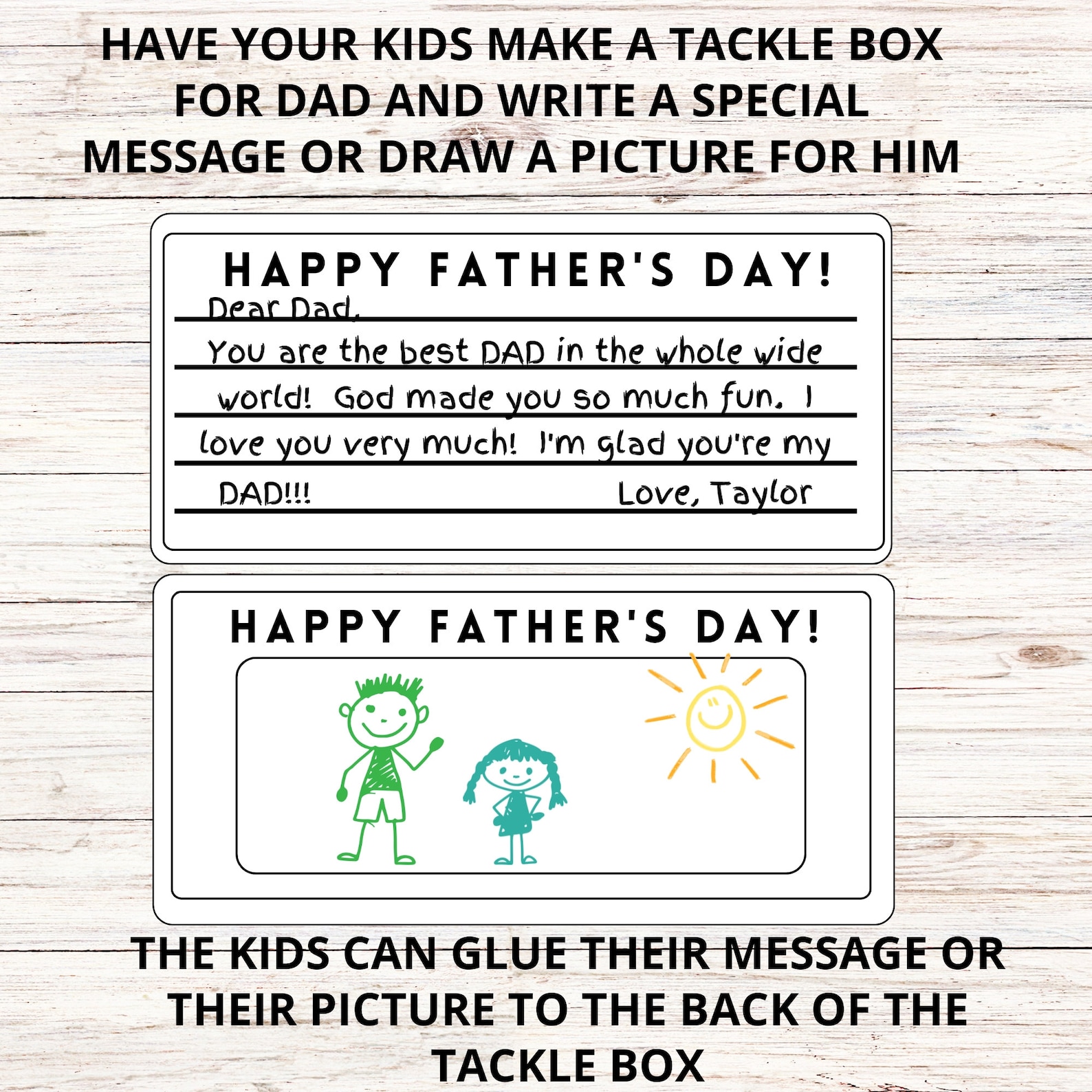 Fathers Day Bible Craft A Godly Dads Tackle Box, Sunday School Bible ...