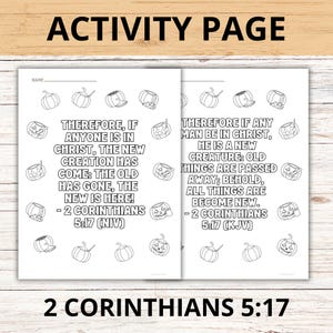 Christian Halloween Pumpkin Parable Bible Lesson Activity, Sunday ...