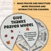 Give Thanks Thanksgiving Prayer Coloring Wheel, Sunday School Gratitude ...