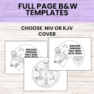 Holy Week Easter Story Bible Wheel Coloring Craft Sunday School ...