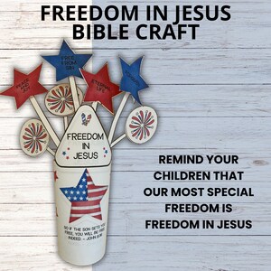 July 4th Sunday School Bible Lesson and Craft Printable, Independence ...