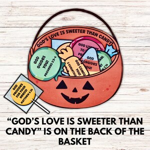 Christian Halloween Bible Craft Activity, Sunday School Children's ...