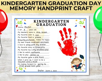 Last Day of School Printable, Kindergarten Graduation Keepsake ...