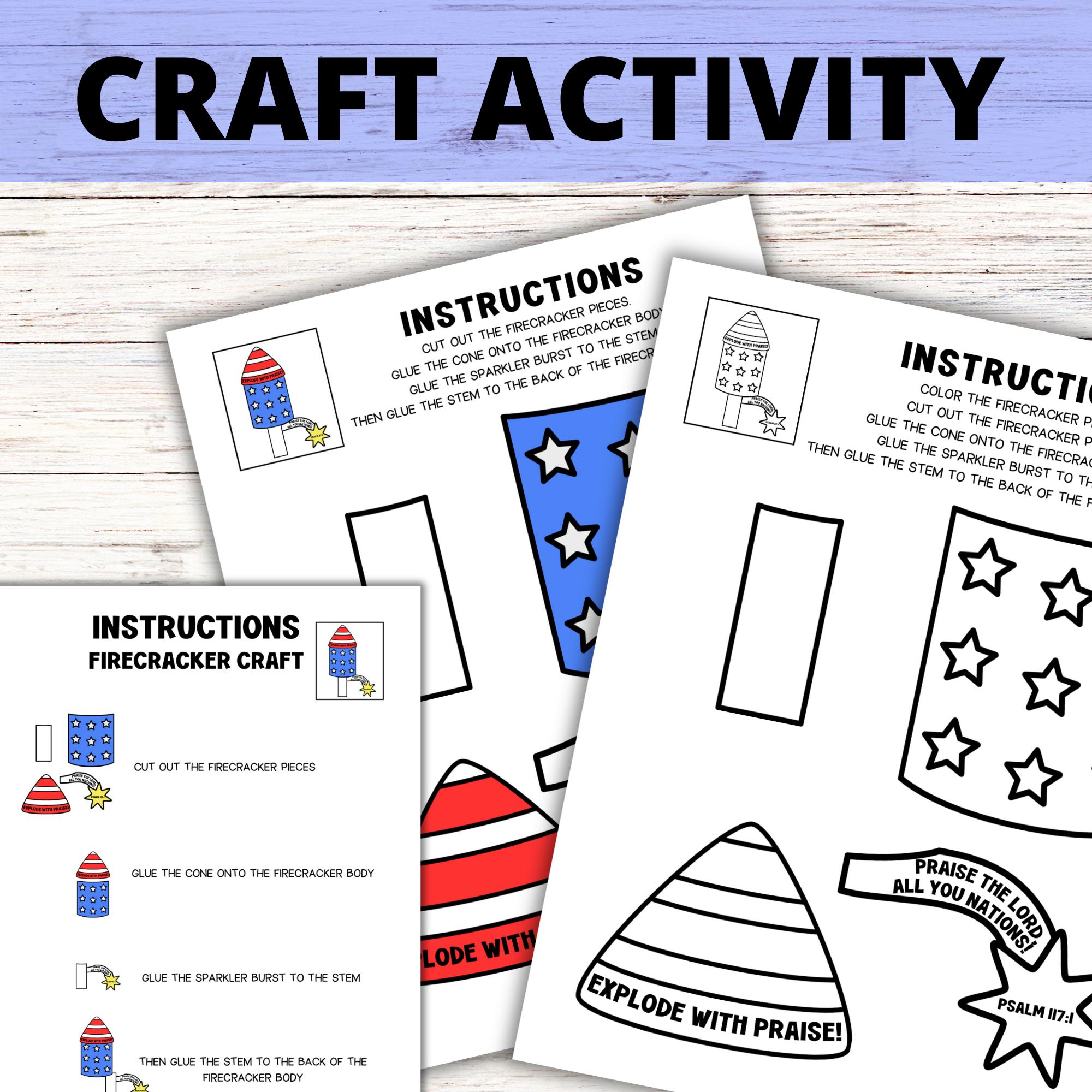 July 4th Sunday School Bible Lesson and Craft Printable, Independence ...