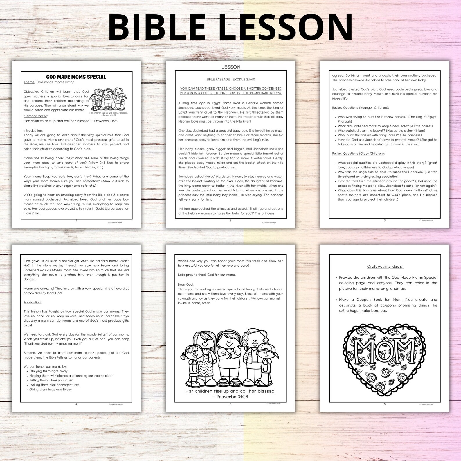 Mothers Day Bible Lesson God Made Moms Special, Moms of the Bible ...