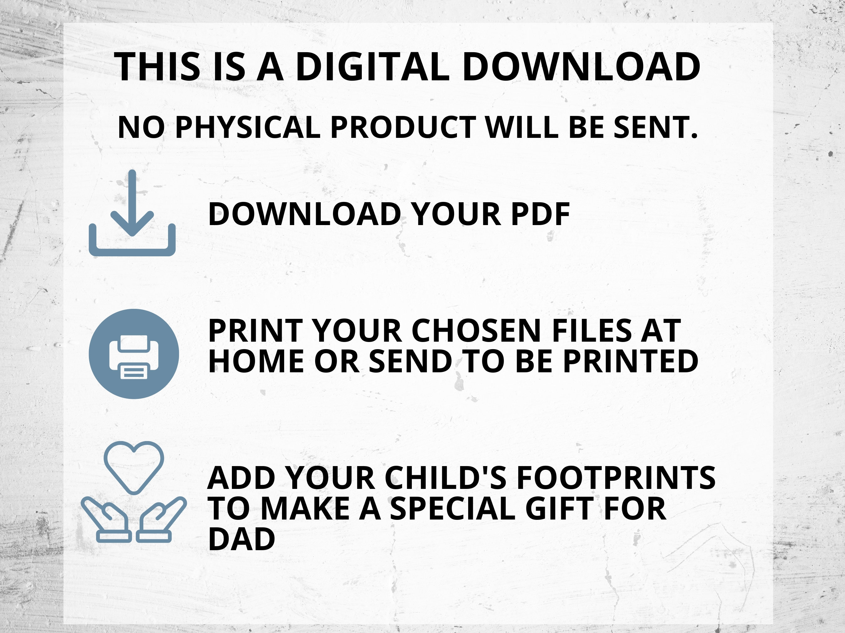 Fathers Day Footprint Craft Gift for Dad, DIY Printable Dad Keepsake ...