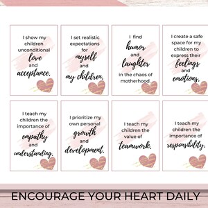 Affirmations for Mothers, Positive Affirmation Cards for Moms ...