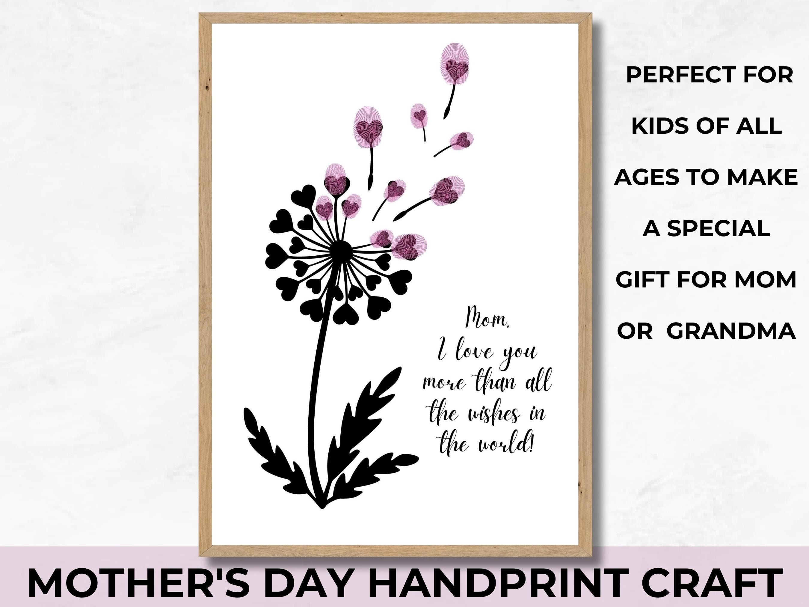 Mom Handprint Art, Mothers Day Handprint Craft Activity From Kids ...