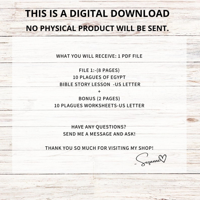 Ten Plagues of Egypt Bible Lesson and Activity, Sunday School Lesson ...