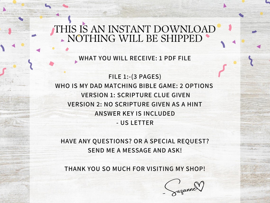 Fathers Day Fathers of the Bible Printable Matching Game for Church and ...