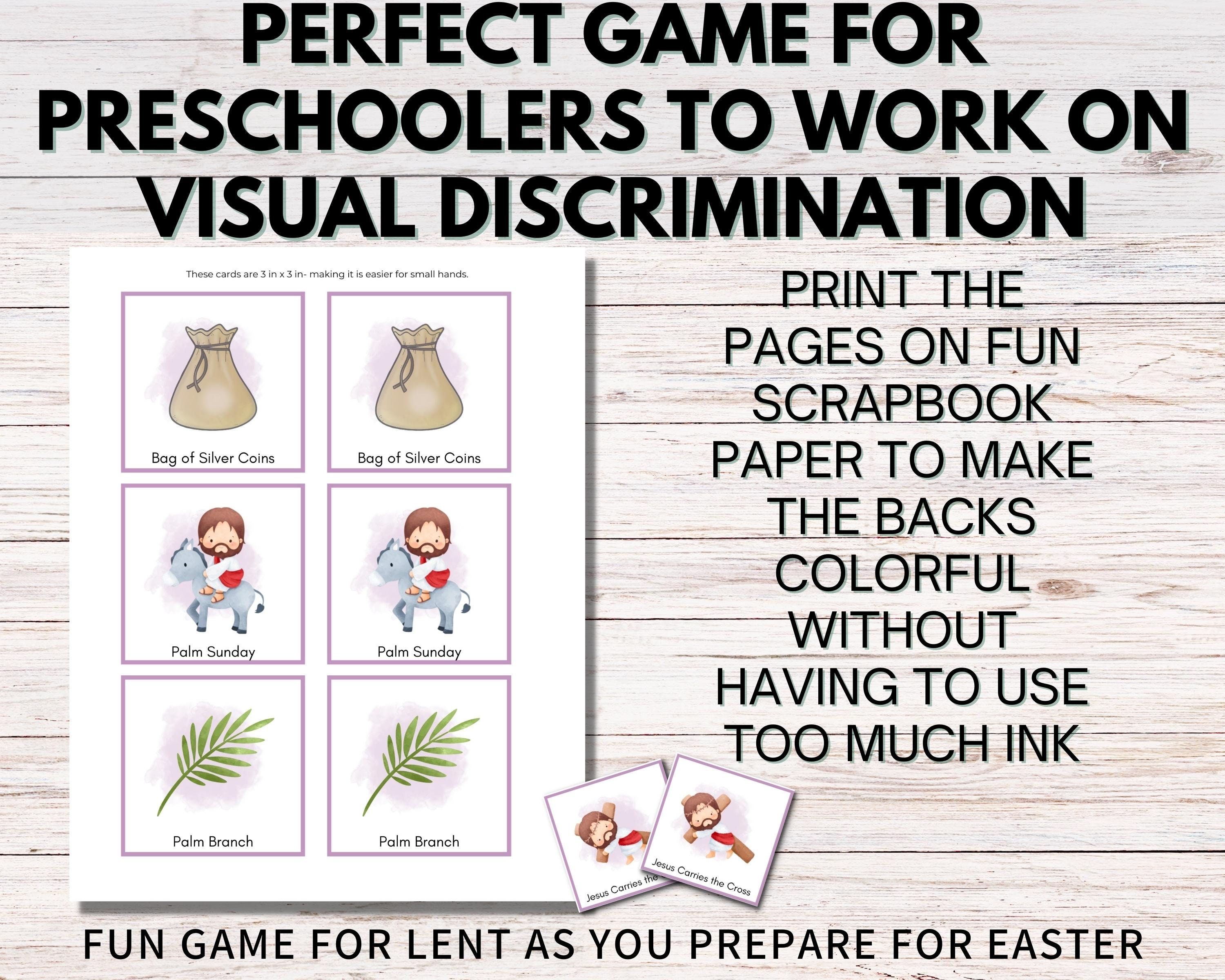 Holy Week Easter Story Memory Game for Toddlers & Preschoolers ...