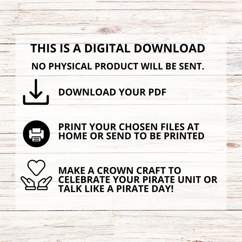 Pirate Day Paper Crown Craft Activity Printable, Paper Pirate Hat Party ...