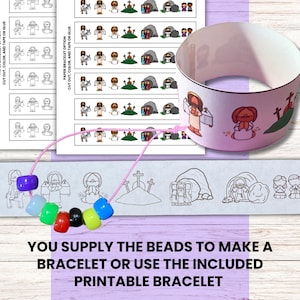Easter Story Bracelet Craft Sunday School Story and Craft Activity ...