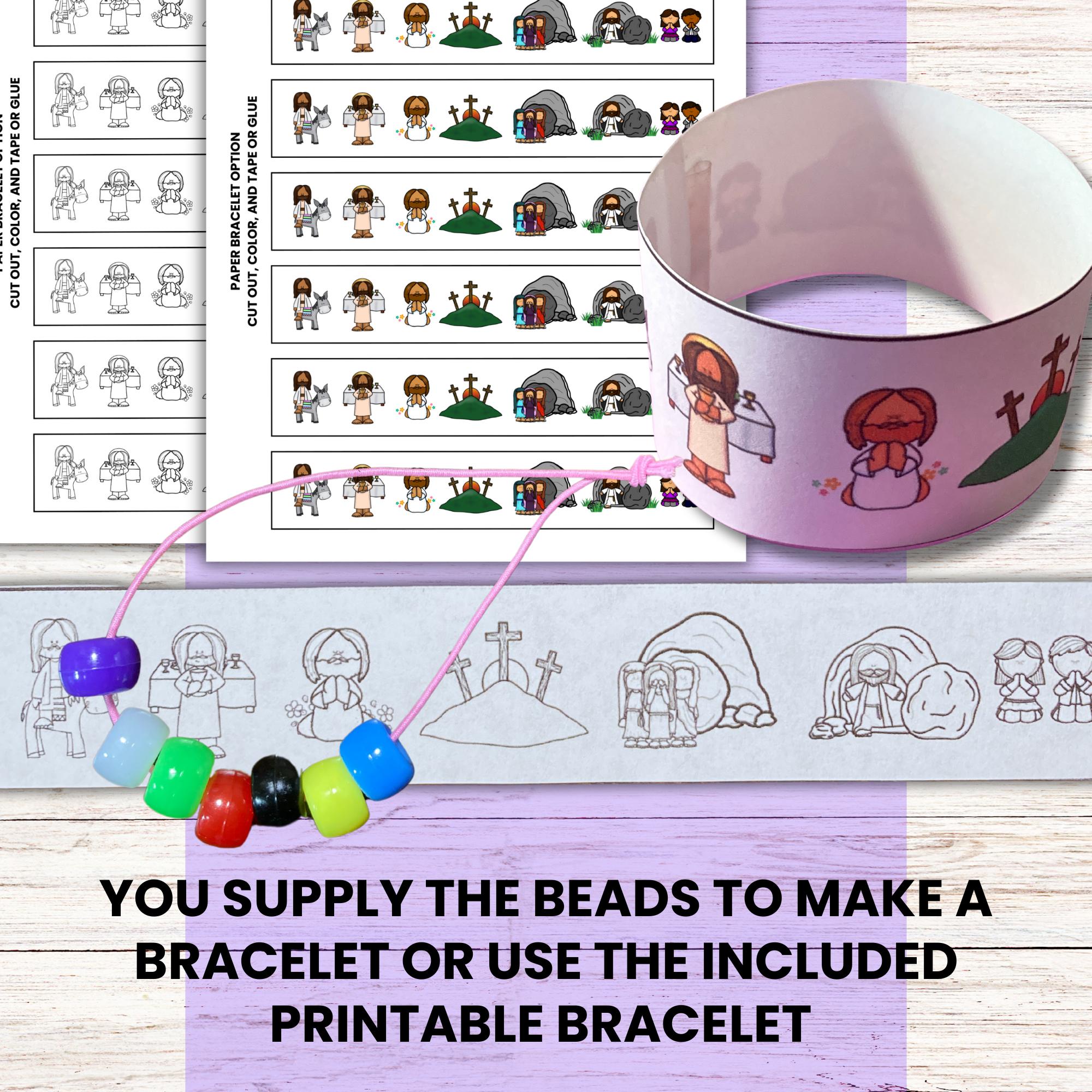 Easter Story Bracelet Craft Sunday School Story and Craft Activity ...