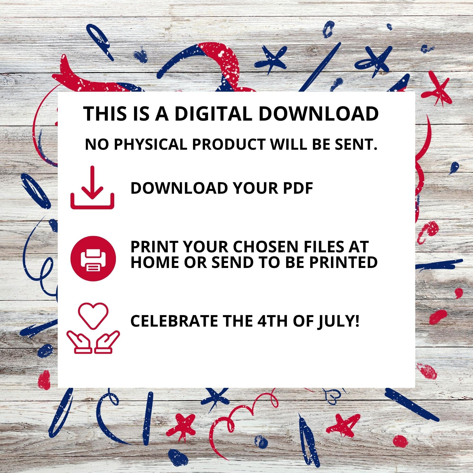 4th of July Coloring Activity Placemat, Family Party Printable Activity ...