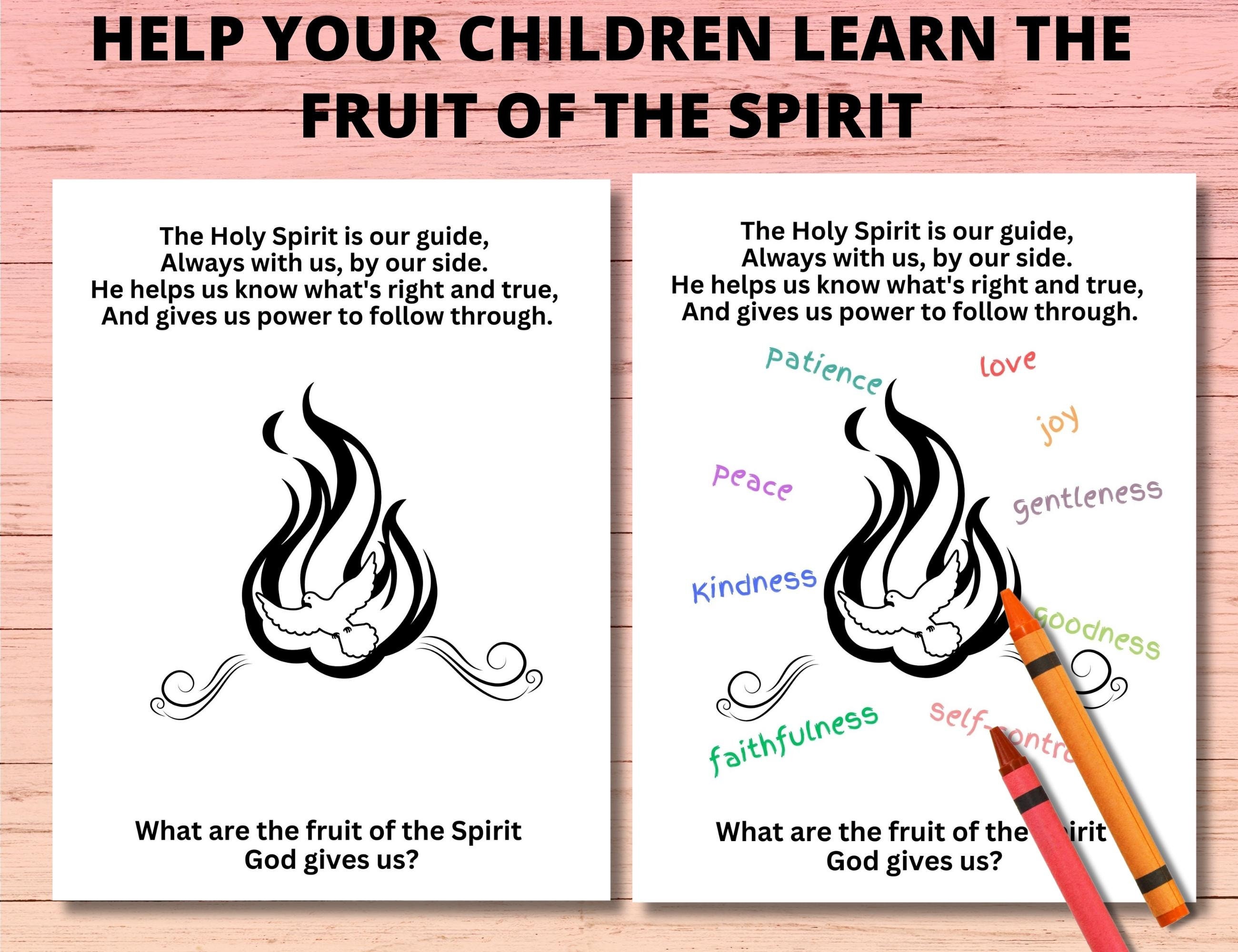 Pentecost Sunday Craft Coloring Pages Acts 2 Bible Story Craft, Holy ...