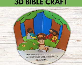 Jesus Praying in the Garden of Gethsemane Craft - Etsy