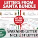 Editable Letter From Santa, Printable Official Santa Letter, Notes From ...