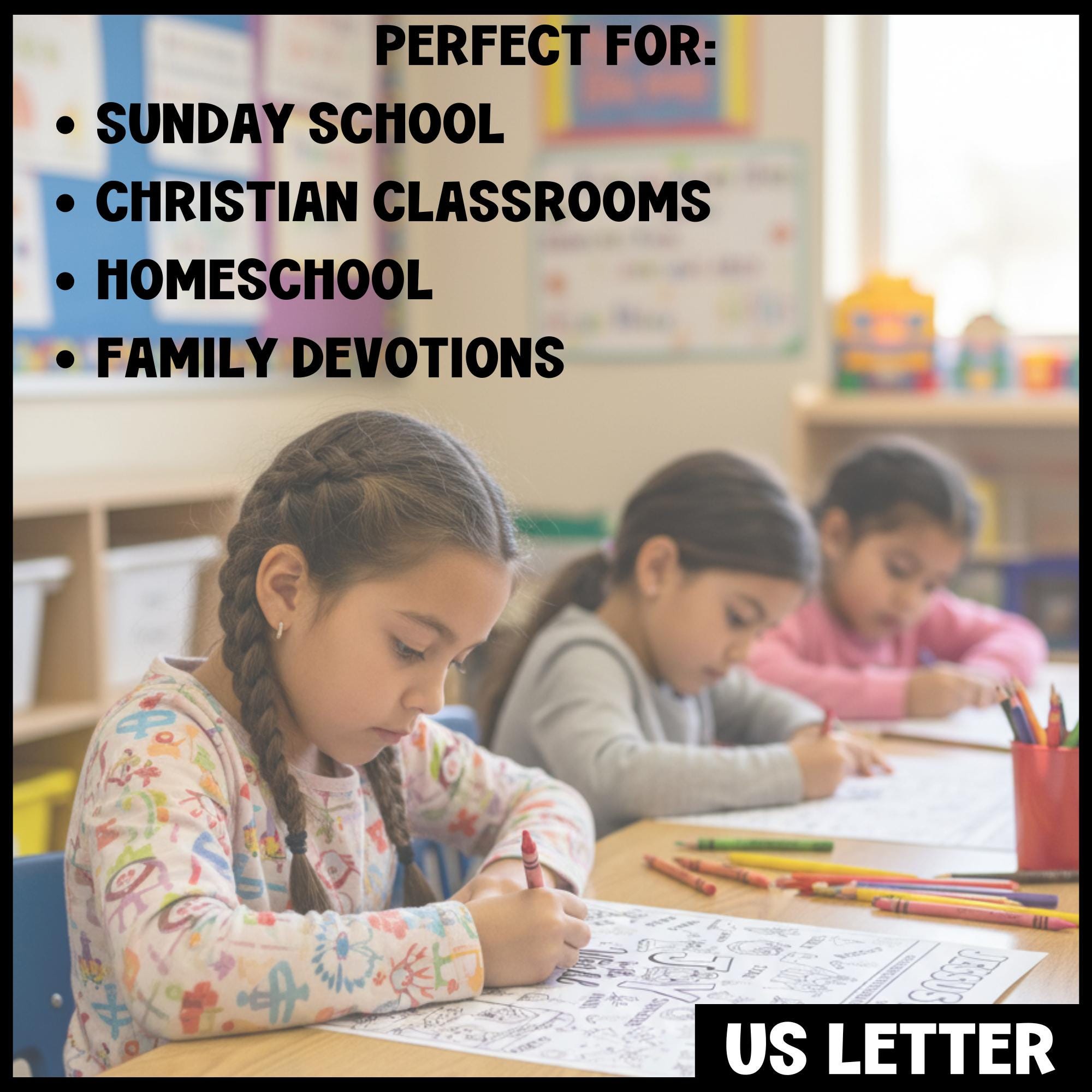 Jesus is Born Nativity Story Coloring Craft Lesson Printable, Kids ...