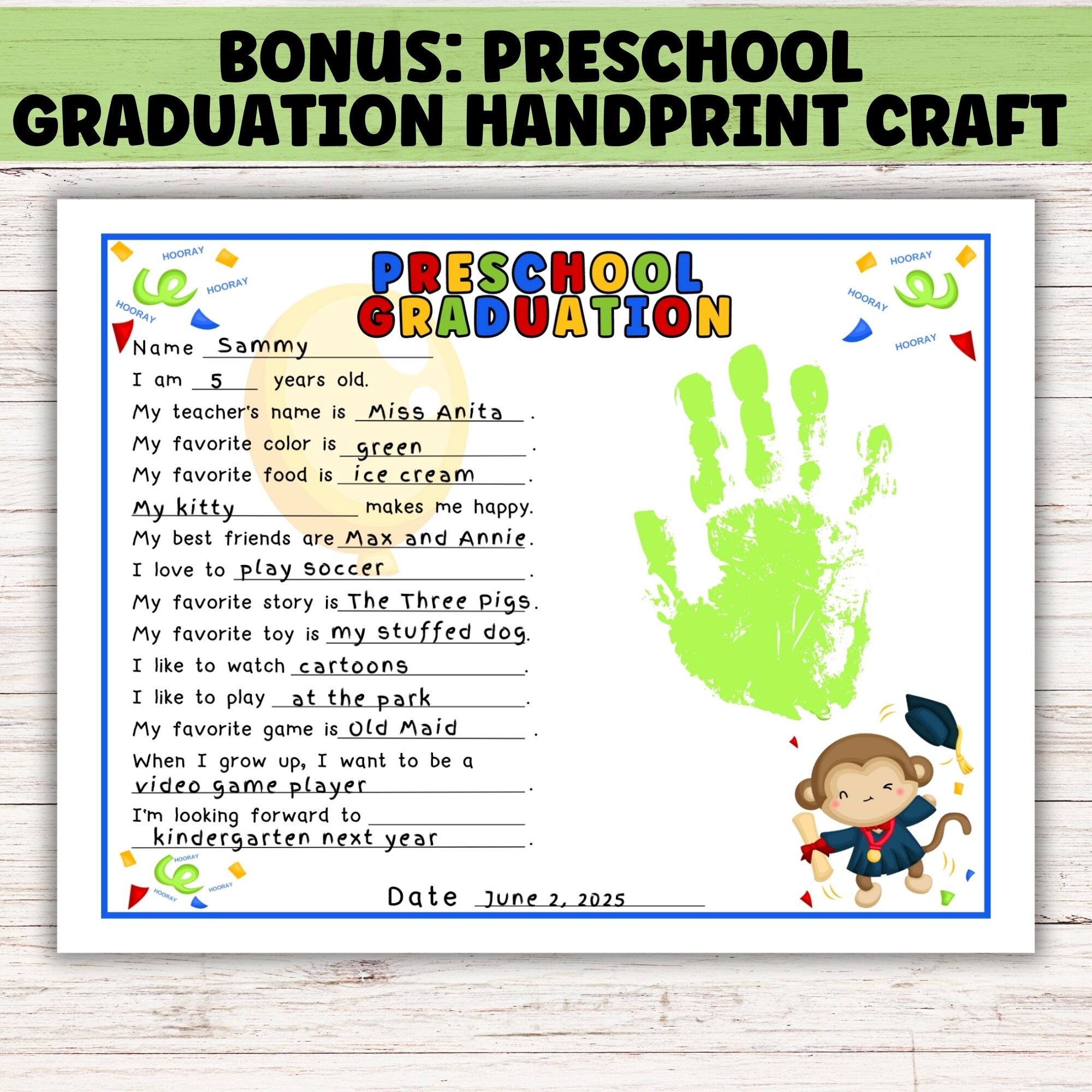 Preschool Graduation Diploma, Last Day of Preschool Graduation ...