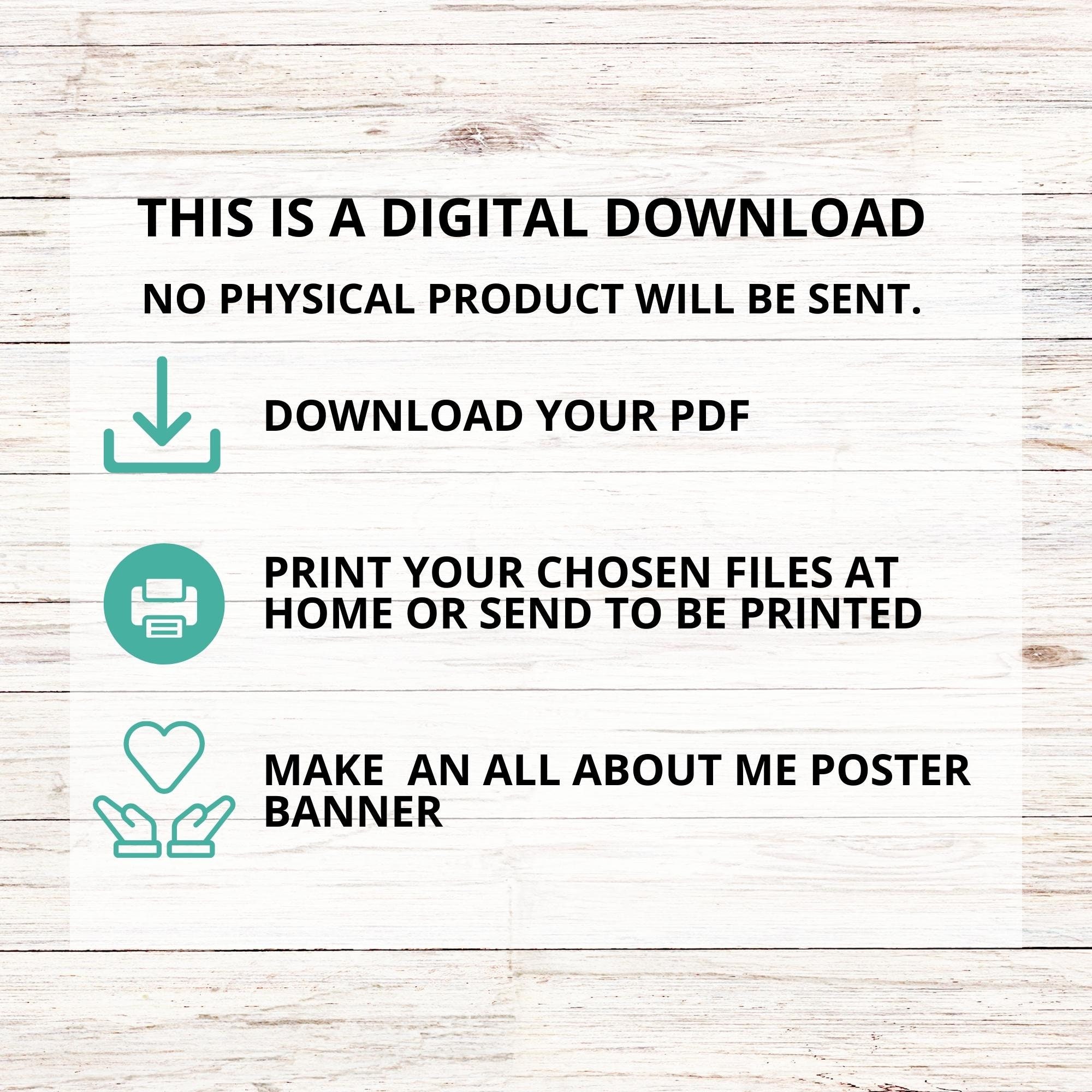 All About Me Printable Bookmark Middle School, Facts About Me for Kids ...