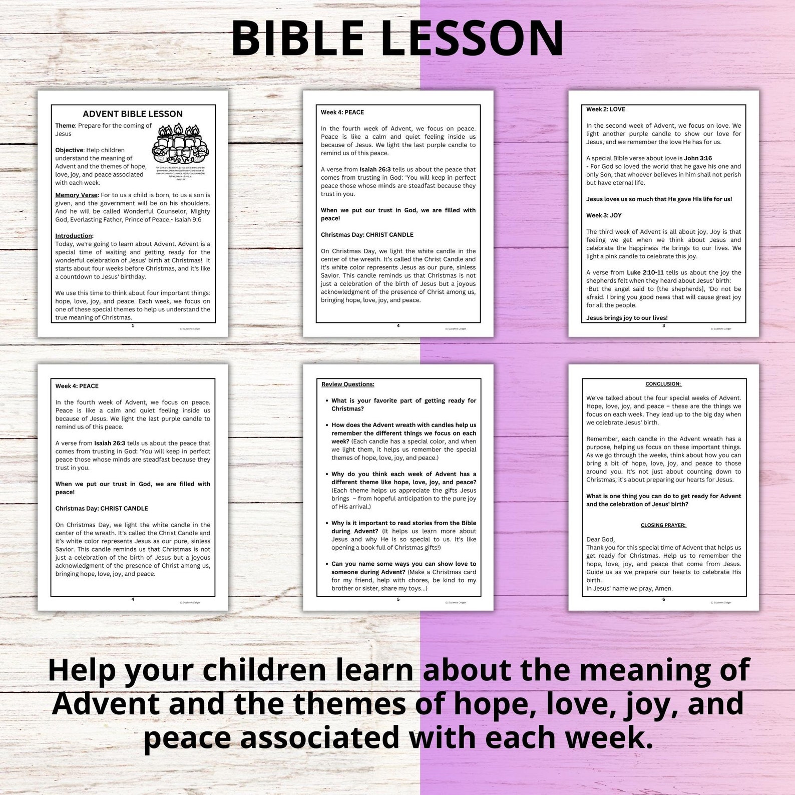 Advent Wreath Bible Lesson and Advent Coloring Bible Wheel Christmas ...