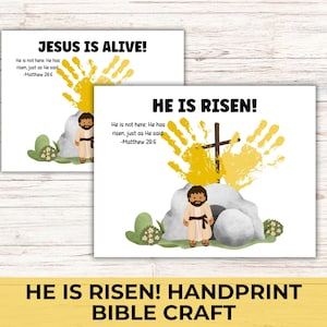 Jesus is Alive Easter Sunday Bible Story Craft Bundle, Easter Sunday ...