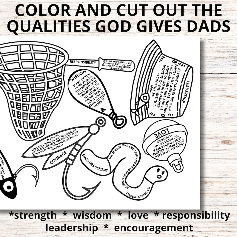 Fathers Day Bible Craft A Godly Dads Tackle Box, Sunday School Bible ...