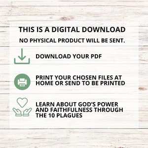 Ten Plagues of Egypt Bible Lesson and Activity, Sunday School Lesson ...