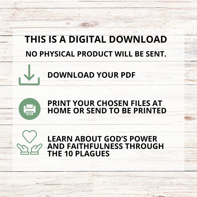 Ten Plagues of Egypt Bible Lesson and Activity, Sunday School Lesson ...