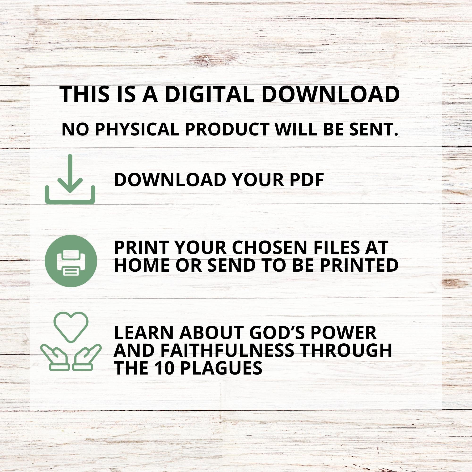 Ten Plagues of Egypt Bible Lesson and Activity, Sunday School Lesson ...