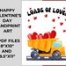 Valentine Handprint Craft, Loads of Love Dump Truck Valentine Handprint ...