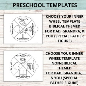 Fathers Day Church Craft for Dad: God Made Dads Special Bible Wheel ...