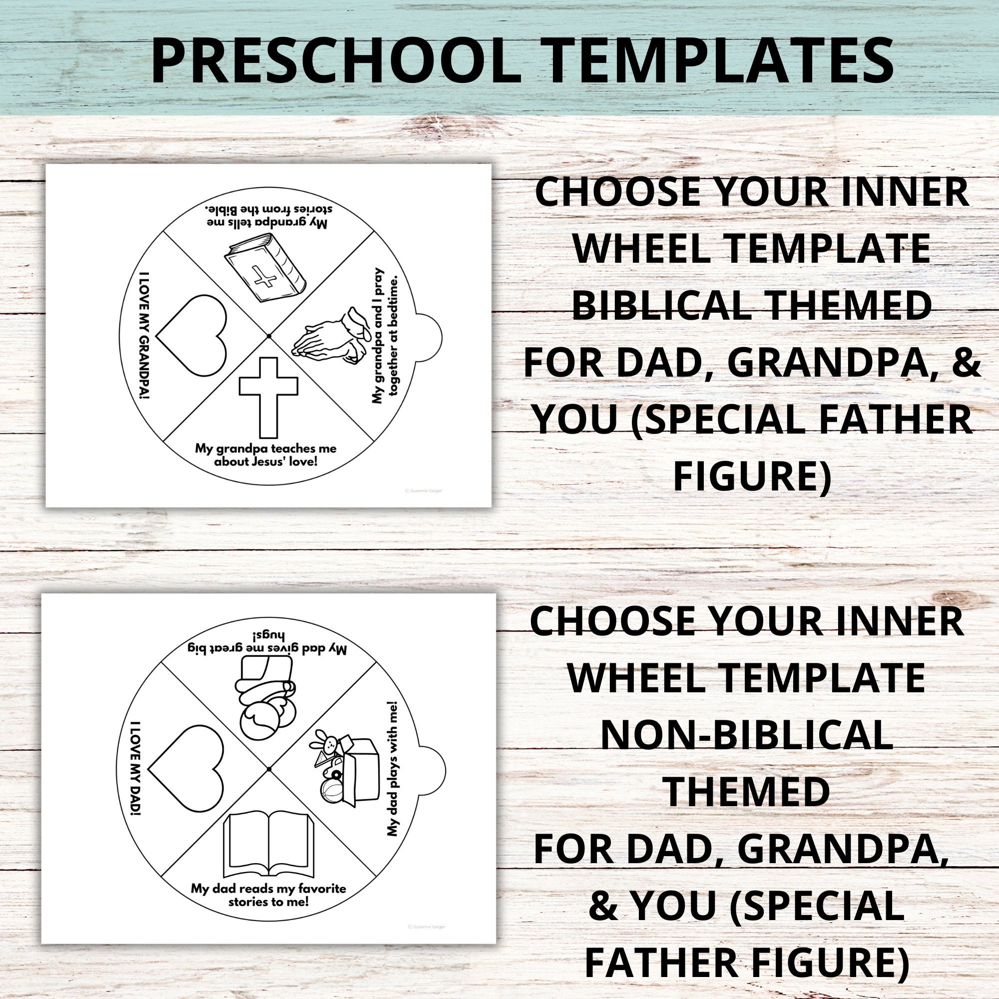 Fathers Day Church Craft for Dad: God Made Dads Special Bible Wheel ...