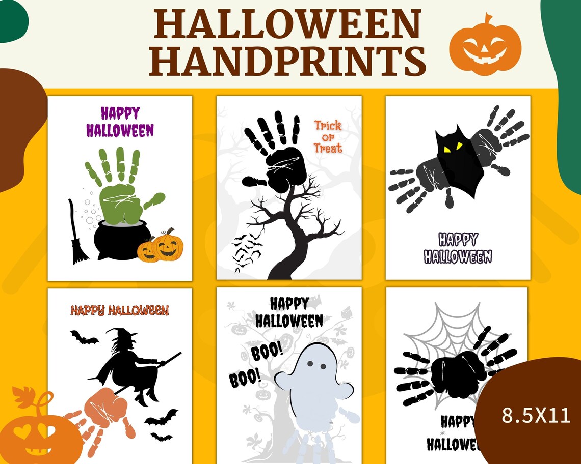 Fall Handprint Craft Bundle Autumn Preschool Hand and - Etsy