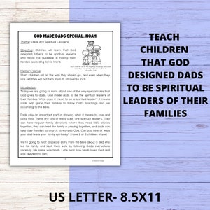 Fathers Day Bible Lesson God Made Dads Special, Dads of the Bible: Noah ...