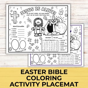 Jesus is Alive Easter Sunday Bible Story Craft Bundle, Easter Sunday ...