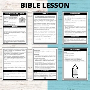 Back to School Prayer Bible Lesson Sunday School Activity, Children's ...