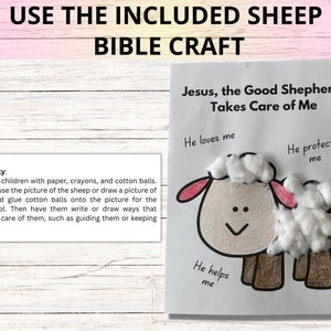Jesus the Good Shepherd Bible Lesson, John 10:1-16 Bible Story Craft ...